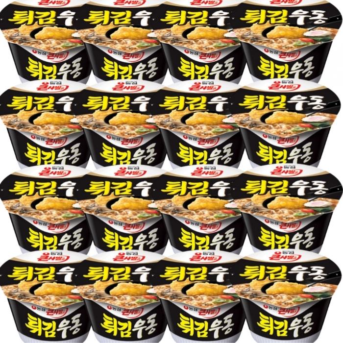 [농심] 농심 큰사발 튀김우동 111g x 16개