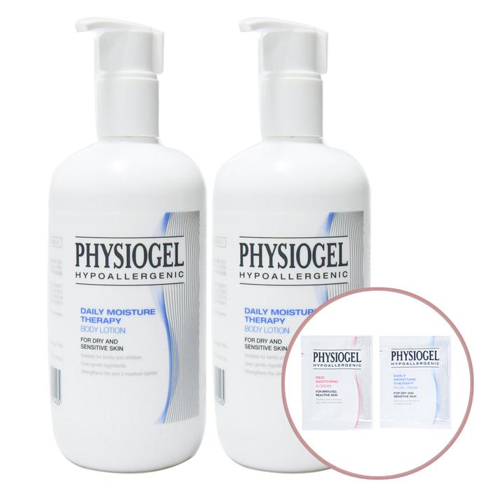 [피지오겔] DMT 페이셜 로션 400ml 2개+크림5ml 2개